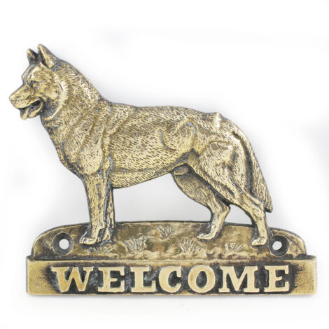 Husky de Sibérie, Husky de Sibérie - plaque de porte avec chien, plaque ...