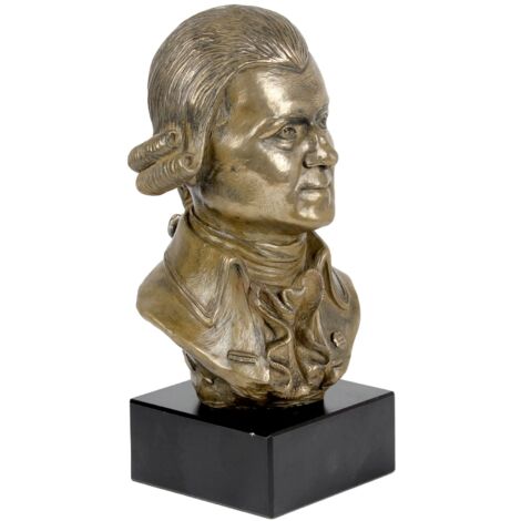 Wolfgang Amadeus Mozart - Buste sur marbre, statuette d'une personne ...