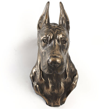 Statuette chien Dogue Allemand I buste suspendu Art-Dog en resine 25cm ...