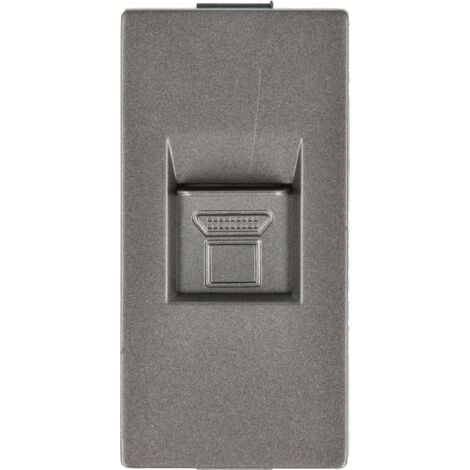 Module de prise internet gris DC SMART HOME LAN CAT6 RJ45