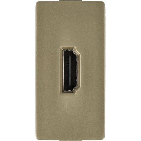 Module prise HDMI DC SMART HOME Or