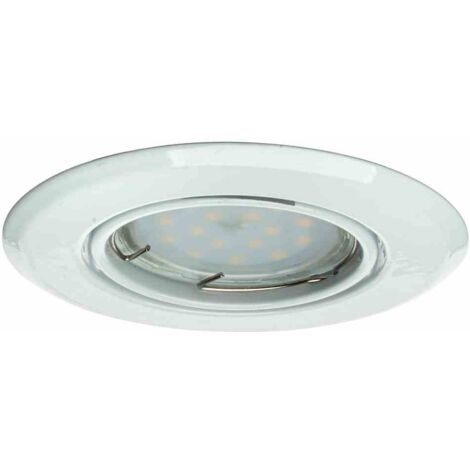LAMPE RONDE GU10 1X5W LED BLANCHE