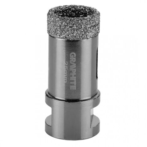 Scie cloche diamantée graphite 25 mm - Découpe de pierre, de grès et de ...