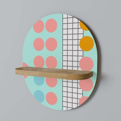 Étagère ovale RETRO GRID