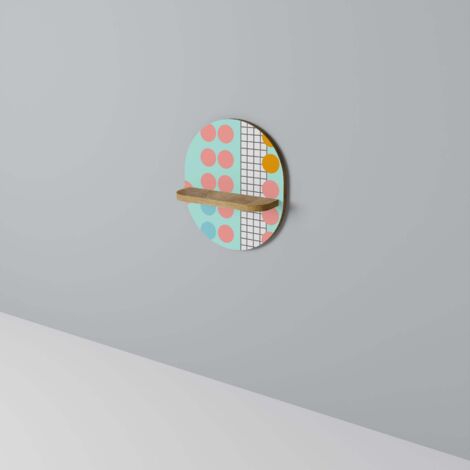 Étagère ovale RETRO GRID