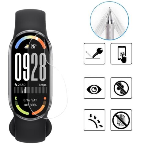 Lot de 5 films hydrogel incolores pour Xiaomi Smart Band 10