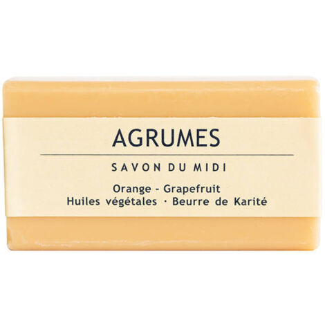 Savon du Midi AGRUMES Savon au Beurre de Karité (Orange & Pamplemousse)