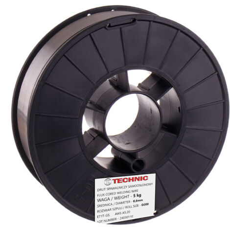 Fil de soudage MIG/MAG auto-blindé 0,8 mm, 5 kg, pour le soudage de l'acier