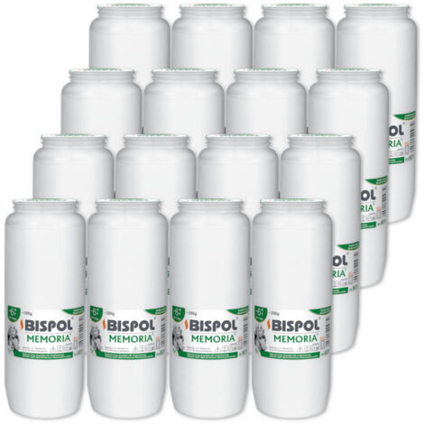 Inserts pour bougies à huile Bispol WO11 144h 6 jours 16 pièces