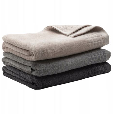 Serviette de bain en coton éponge 50 x 100 cm, absorbante, épaisse ...