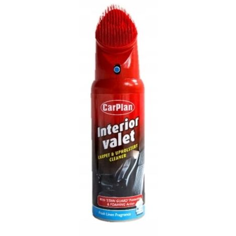 CARPLAN INTERIOR VALET NETTOYANT POUR TAPISSERIES MOUSSE + BROSSE