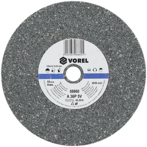 Meule à ébarber VOREL 125 x 12 x 15 mm 08860