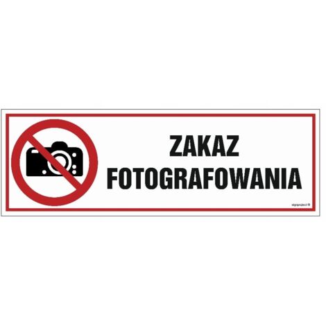 NC134 Photographie interdite 00X100PN