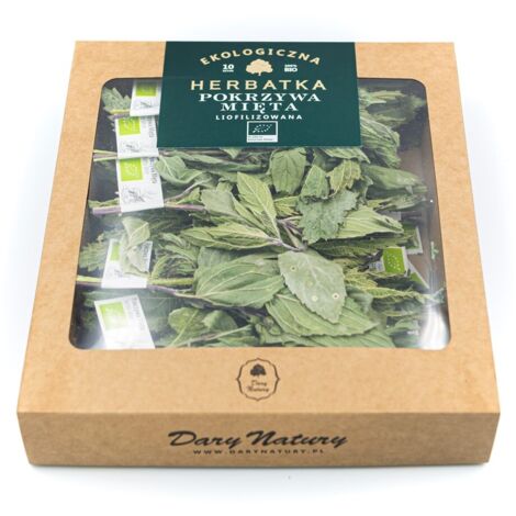 Tisane d'ortie lyophilisée à la menthe bio (10 x 1 g) 10 g - Dary Natury