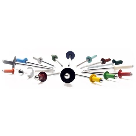 RIVET AVEUGLE ALUMINIUM-ACIER 4,08MM RAL 7038 - 5 STO - 953 487038