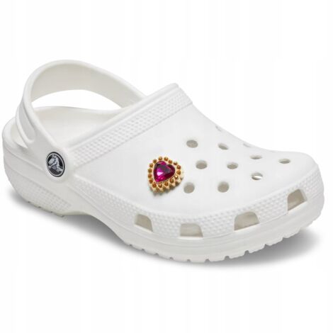 CROCS JIBBITZ CŒUR CLOUTÉ ROSE SANS TAILLE Cœur clouté rose