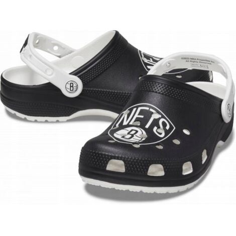 Sabot CROCS CLASSIC NBA BROOKLYN NETS 208651 M5 I EU 3738 I W7 BLANC NOIR