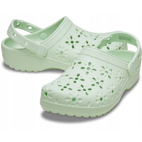 SABOTS CROCS CLASSIC À FLEURS DÉCOUPÉES 210927 M5 I EU 3738 I W7 TEINTE ...