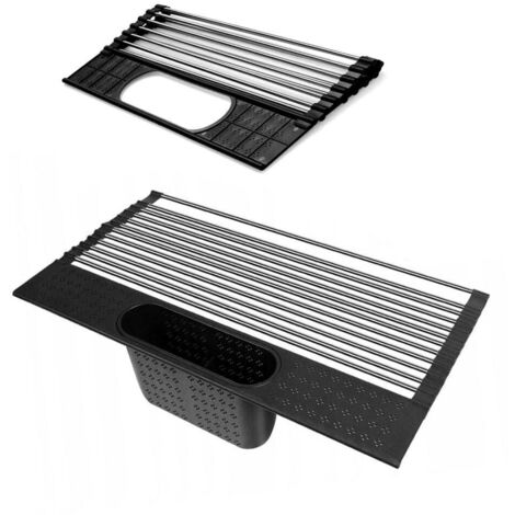 Égouttoir pliable avec grille en acier pour évier, 44 x 28 cm, TADAR ...