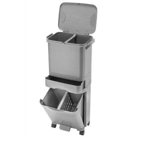 Poubelle de tri des déchets Poubelle domestique pour la cuisine Roues