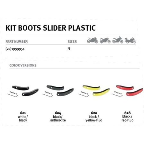 Kit bottes Dainese Slider Plastic 16 noir N