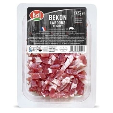 Lardons fumés BEL - cube de 150 g - pour sandwichs et plats