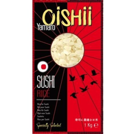 Riz à sushi Oishii Yamato 1 kg - Japonais, grains ronds