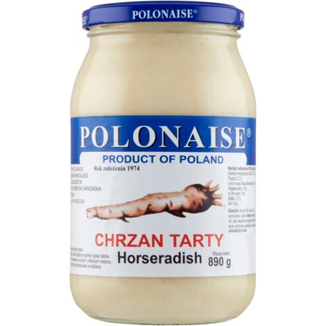 Polonaise au raifort râpé 890 g - Raifort épicé et naturel pour sandwichs