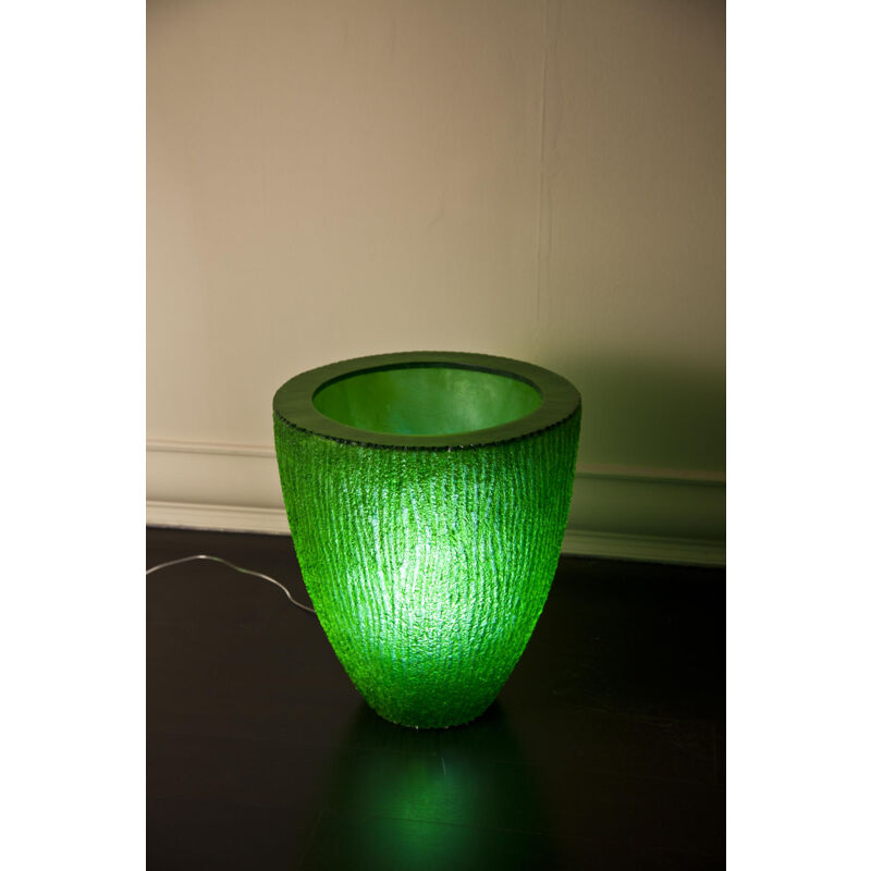 Vaso in resina verde 5561h cm