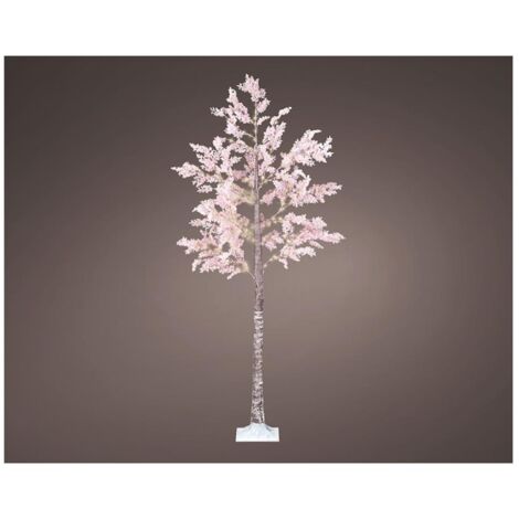 Albero micro led fiori rosa 210 cm
