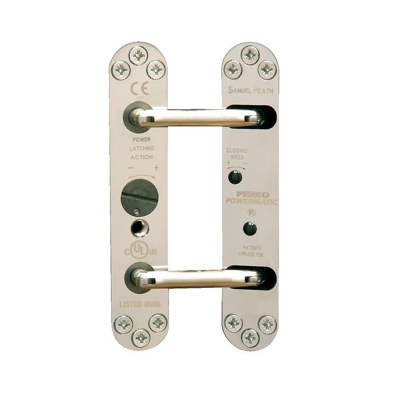 Ferme-porte - série Perko Powermatic force 3 têtière chromée satinée ...
