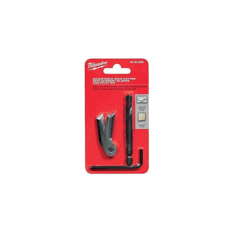 Kit de remplacement pour scie cloche ajustable, 1 Foret pilote, 2 Lames ...