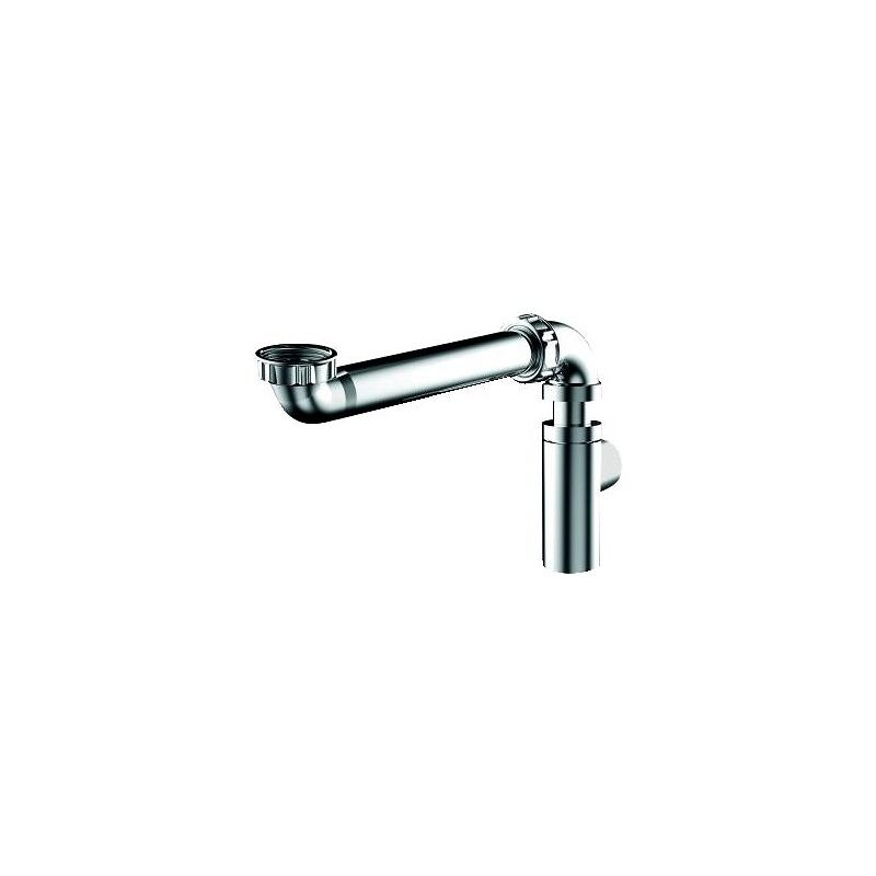 Valentin – Siphon de lavabo Ø 32 mm – Tubulure chromée gain de place ...