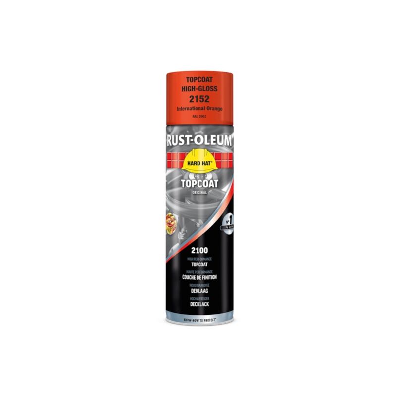 Peinture en aérosol HARD HAT - orange RAL 2002 - brillant - 500 mL ...