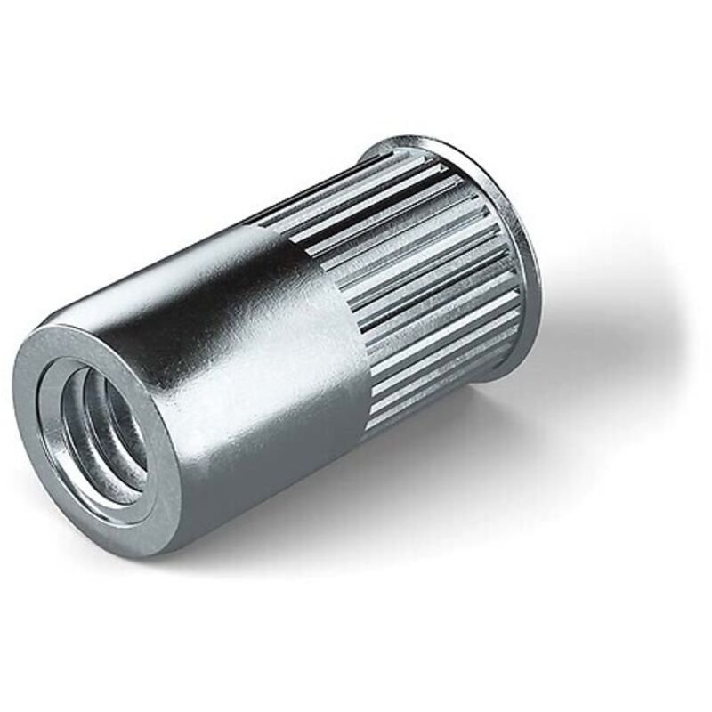 Écrous à sertir RIVKLE® acier zingué moleté tête fine M10 gamme de ...