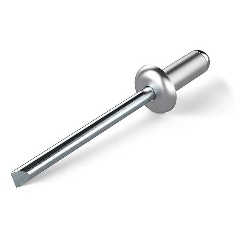 Rivets aveugles RIVQUICK® tête plate corps alu tige acier zingué 4 ...