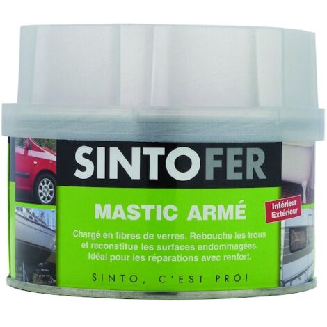 Mastic polyester SINTOFER ARME - 550 g - vert clair - SINTO
