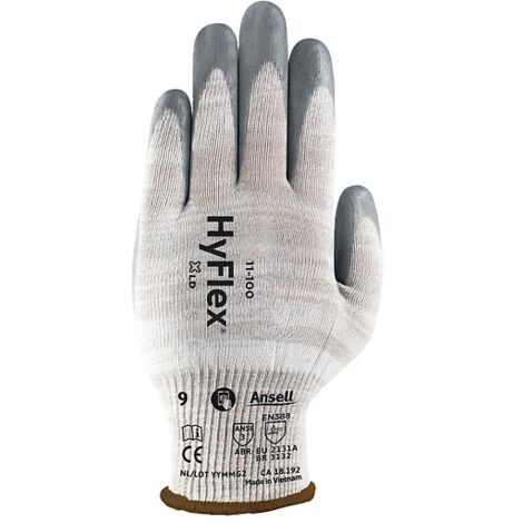 Gants HYFLEX 11-100 protection antimicrobienne taille 10 sachet de 12 ...