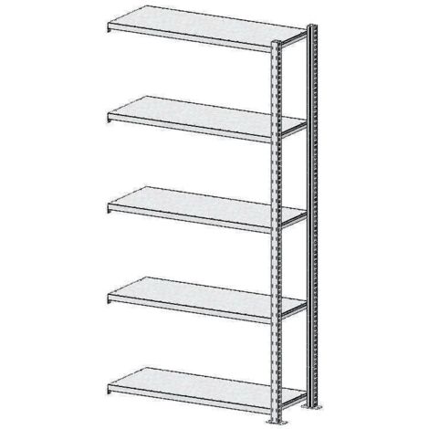 ADAPTIV : rayonnage tôlé galvanisé fortes charges 1000 x 400 mm 5 ...