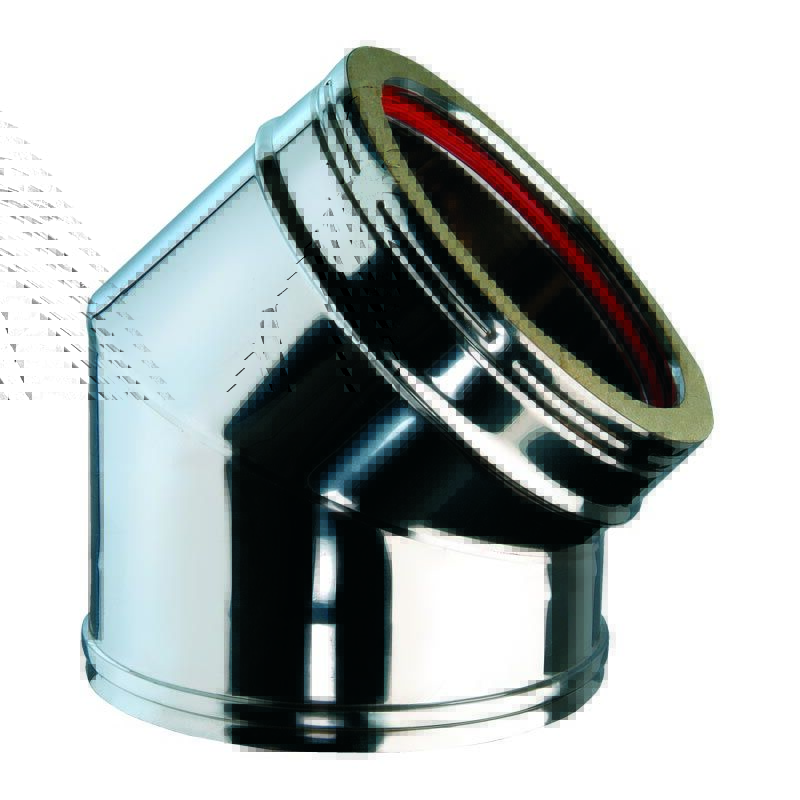 Curva a 45° mf inox/inox curva inox 45 gradi dp d250