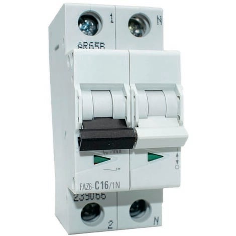 Inter. magnetotermico 1p+n 16a curva c