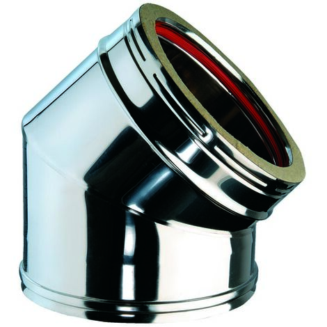 Curva a 45° mf inox/inox curva inox 45 gradi dp d180