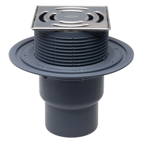 Scarico per balconi e terrazzi DN75/110 verticale con clapet antiodore ...