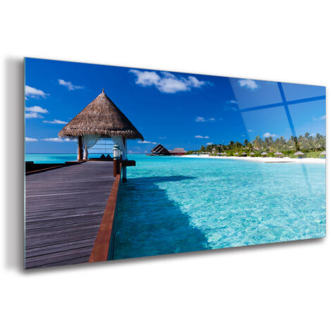 Tableau sur verre – 100 x 50 cm - Tableau mural décoratif - Verre ...