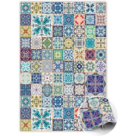 Tapis Vinyl de Cuisine et Chambre en PVC - Modèle portugais - 140x210 cm