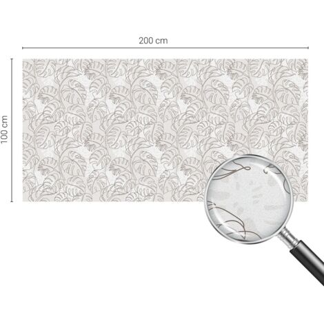 Film Dépoli pour Fenêtre 200x100 Décoratif pour Chambre Cuisine Salle ...