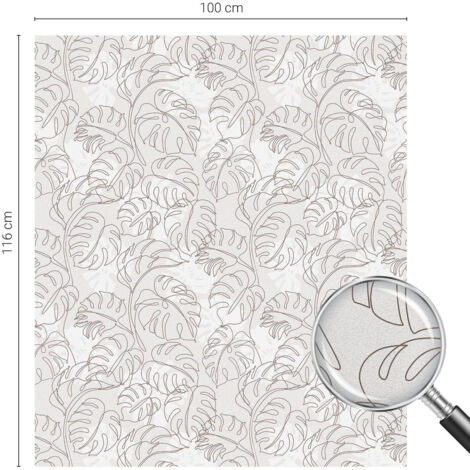 Film Occultant pour Fenêtre 100x116 Décoratif pour Chambre Cuisine ...