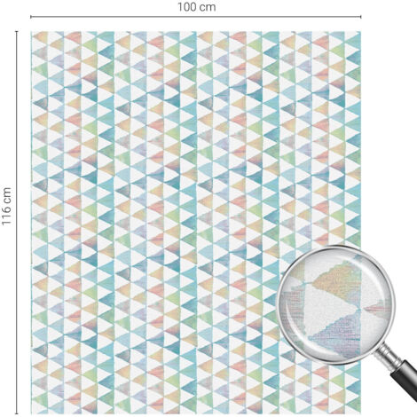 Film pour Vitre de Salle de Bain et Chambre Brise-Vue Triangles Déco ...