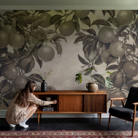 Papier peint autocollant motif fruité moderne déco murale 208x146 cm ...