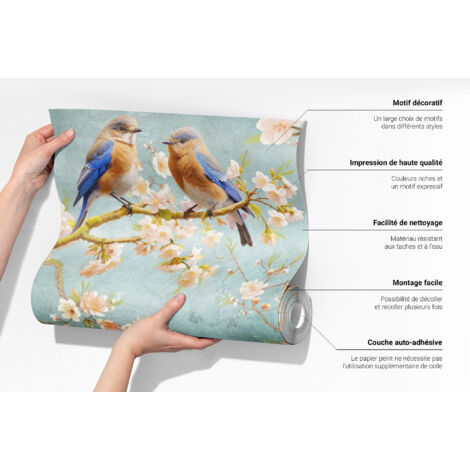 Revêtement mural autocollant décor moderne chambre et bureau 250cm ...
